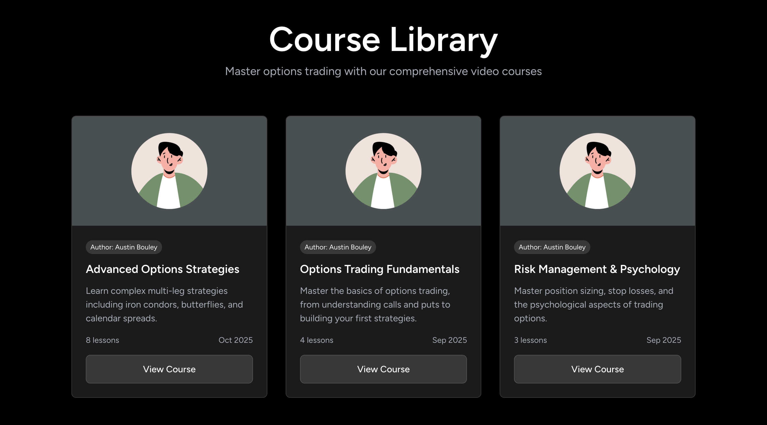 Course Library - Options Trading Toolbox